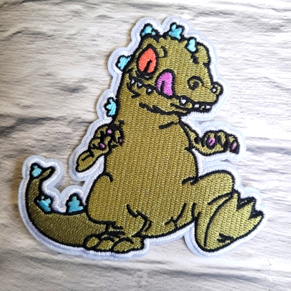 Nickelodeon | Accessories | Nickelodeon Reptar Rugrats Vintage 9s Embroidered Patch | Poshmark